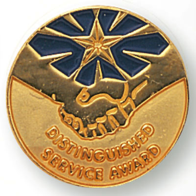 Distinguished Service Award Pin by Athletic Awards