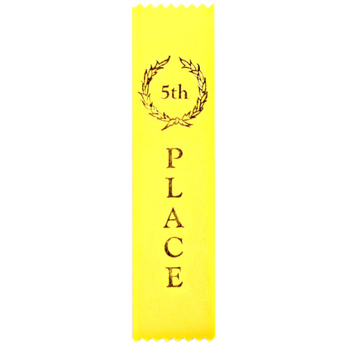 5th Place Flat Ribbon by Athletic Awards