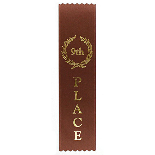 9th Place Flat Ribbon by Athletic Awards
