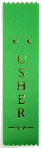 Usher Ribbon, Show Ribbon, Event Ribbons