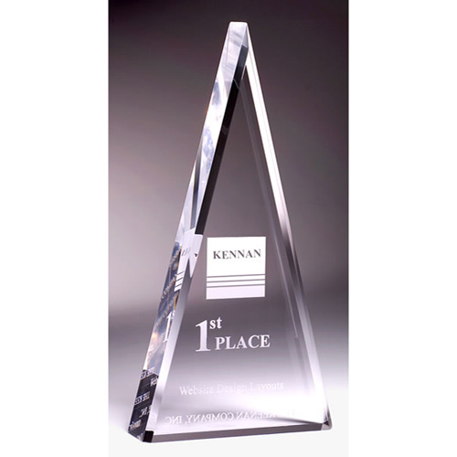 Pyre Acrylic Triangle Award by Athletic Awards