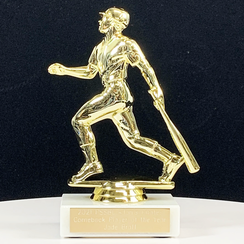 Baseball Bat Trailer Trophy | Athletic Awards