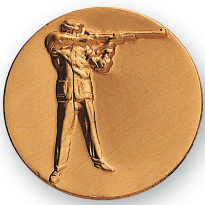 Upright Rifle Shooting Medal by Athletic Awards