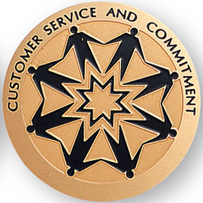 Customer Service & Commitment Medal by Athletic Awards