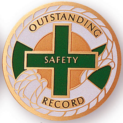Outstanding Safety Record Medal by Athletic Awards