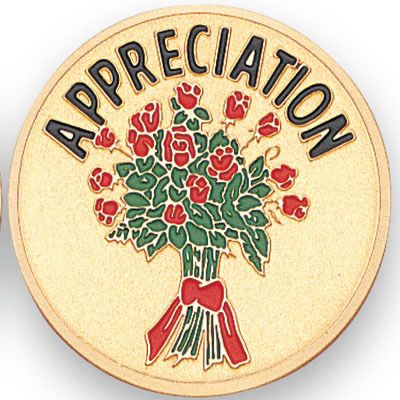 Appreciation with Roses Medal by Athletic Awards