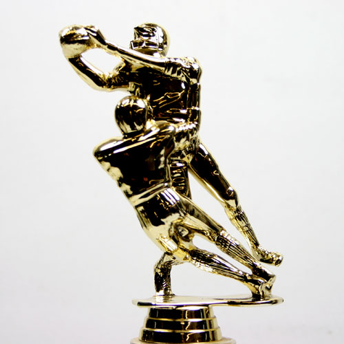 Double Action Tackle Football Trophy by Athletic Awards