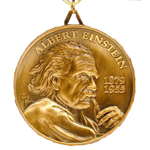 Albert Einstein Medallion by Athletic Awards