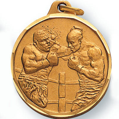Diamond Cut Boxing Medal by Athletic Awards
