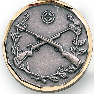 Crossed Rifles Shooting Medal by Athletic Awards