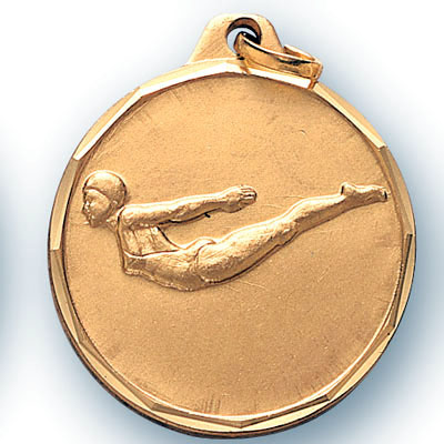 Female Diver Figure, Personalized Sports Awards & Medals