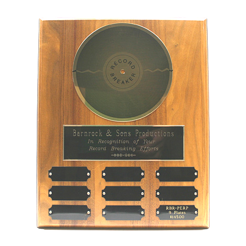 Record Breaker Perpetual Plaque by Athletic Awards