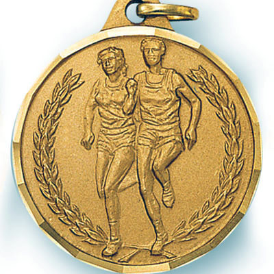 Century Wreath Marathon Medal, Engraved Awards
