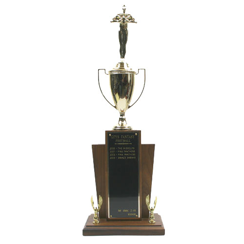 Fifteen Year Perpetual Trophy with Figure by Athletic Awards
