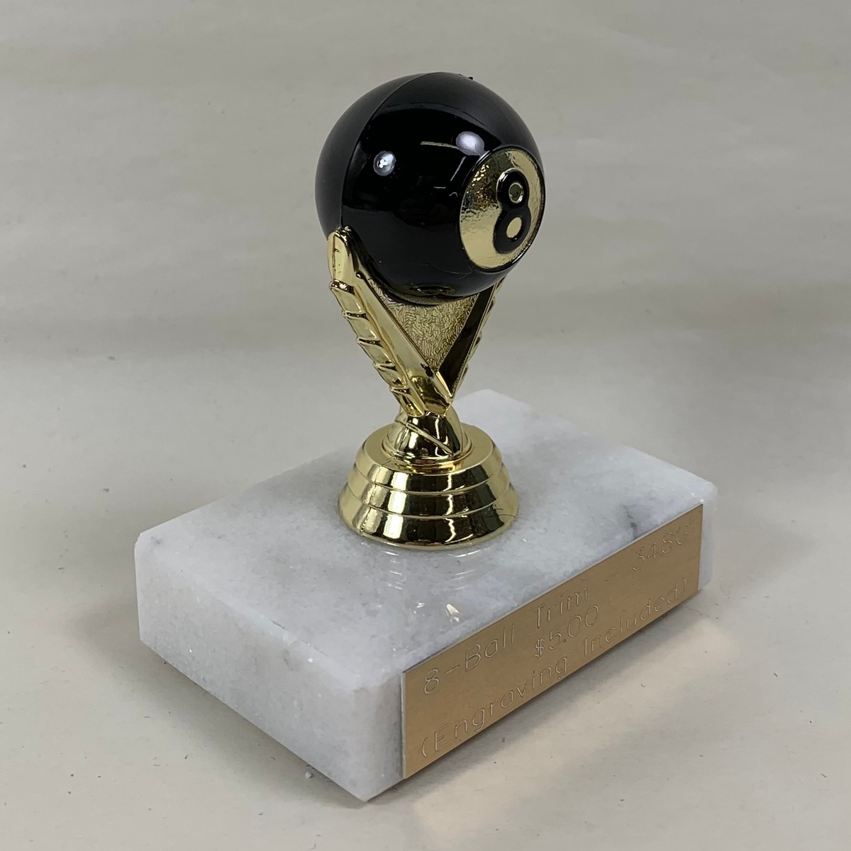 Pool Eight Ball Trophy by Athletic Awards