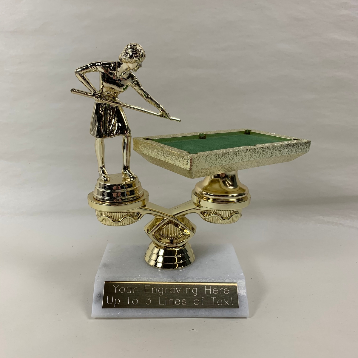 Pool Table Trophy by Athletic Awards