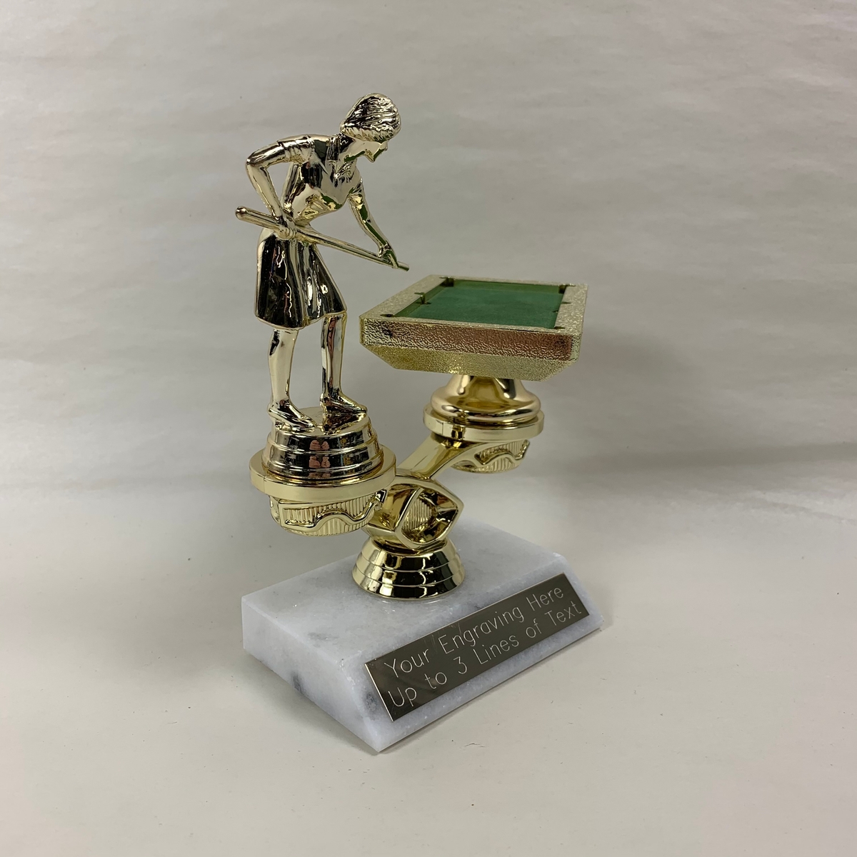 Pool Table Trophy by Athletic Awards