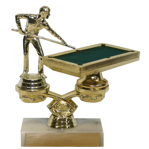 Pool Table Trophy by Athletic Awards