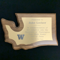 Large Washington State Plaque by Athletic Awards