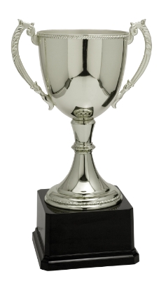 Silver Traditional Handle Cup Trophy by Athletic Awards