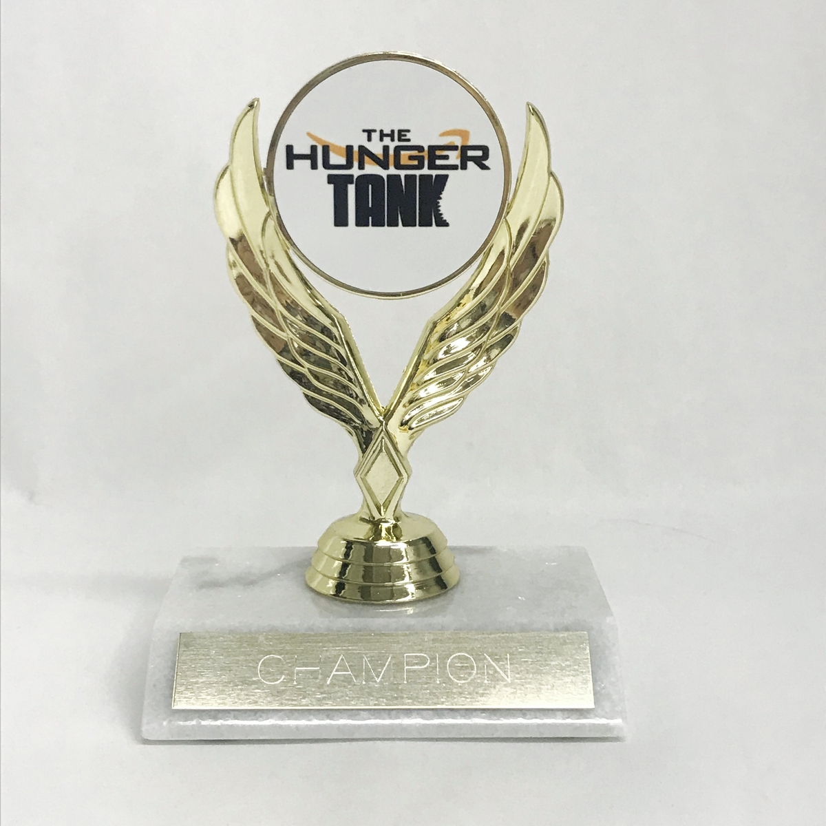 Winged Trophy with Custom Disk Holder by Athletic Awards