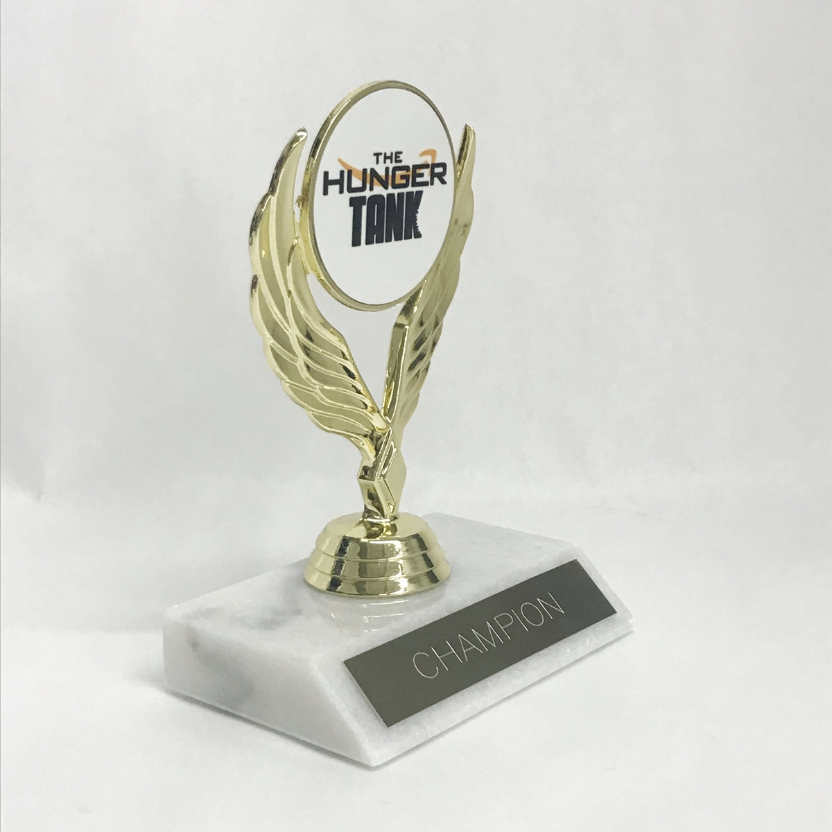 Winged Trophy with Custom Disk Holder by Athletic Awards