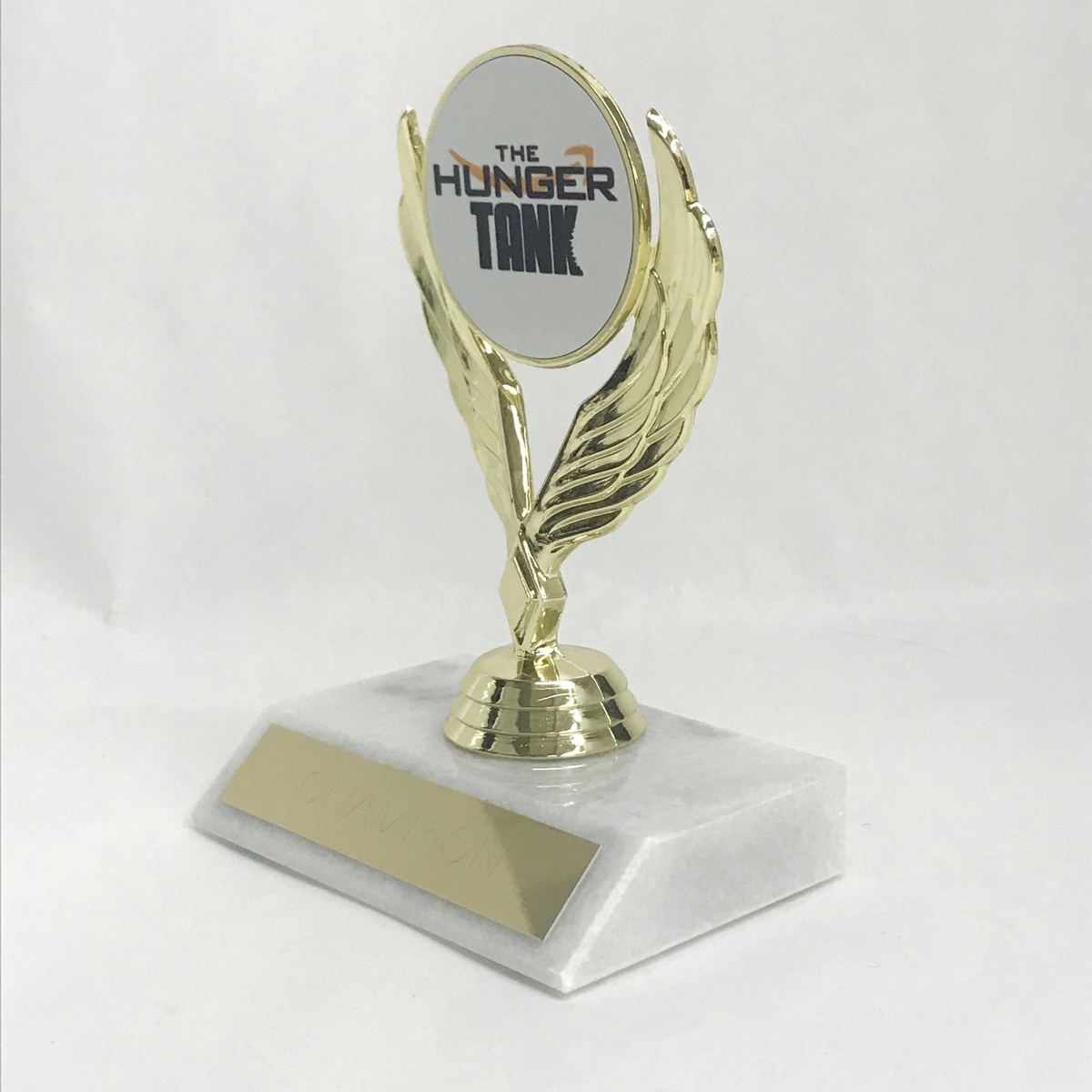 Winged Trophy with Custom Disk Holder by Athletic Awards