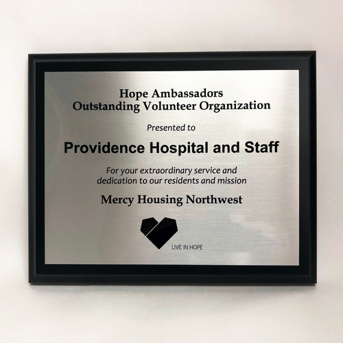 Matte Black Sublimation Plaque by Athletic Awards