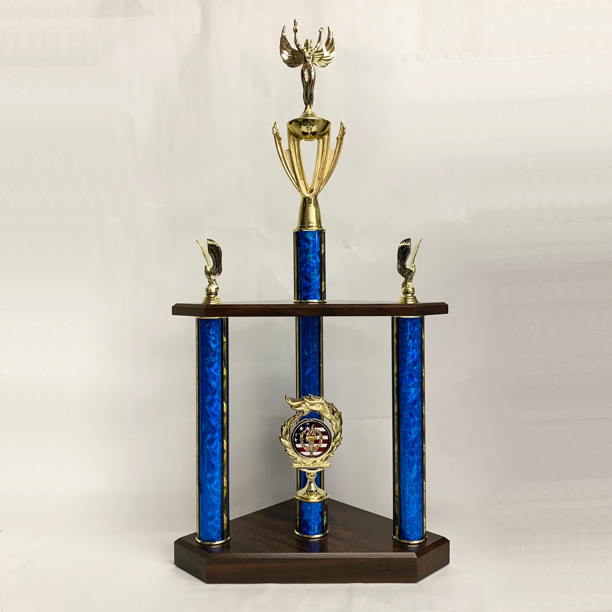 Large Three Poster Team Trophy by Athletic Awards