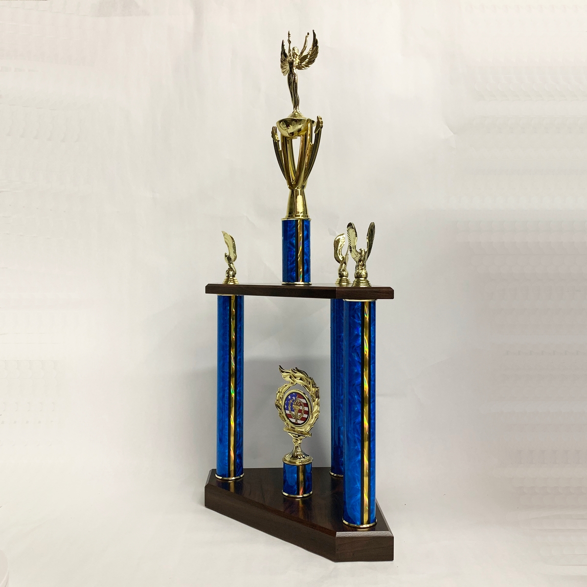 Large Three Poster Team Trophy by Athletic Awards