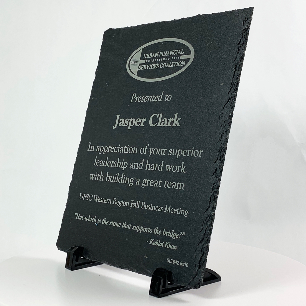 Slate 8x10 with Stands | Athletic Awards