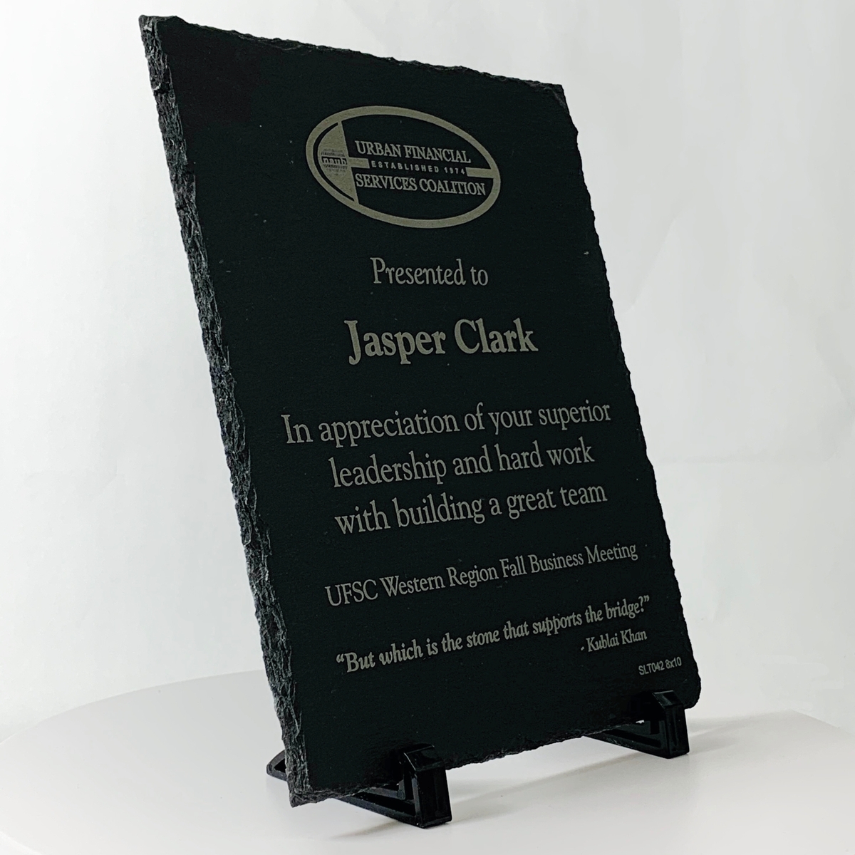 Slate 8x10 with Stands | Athletic Awards