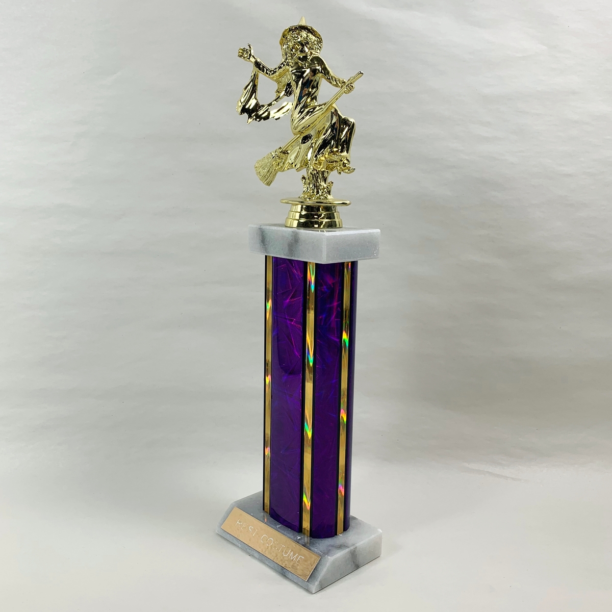 Witch Trophy with Tall Wide Column by Athletic Awards