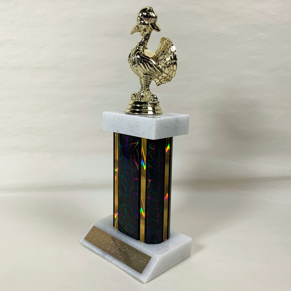 Golden Turkey Trophy with Wide Column by Athletic Awards