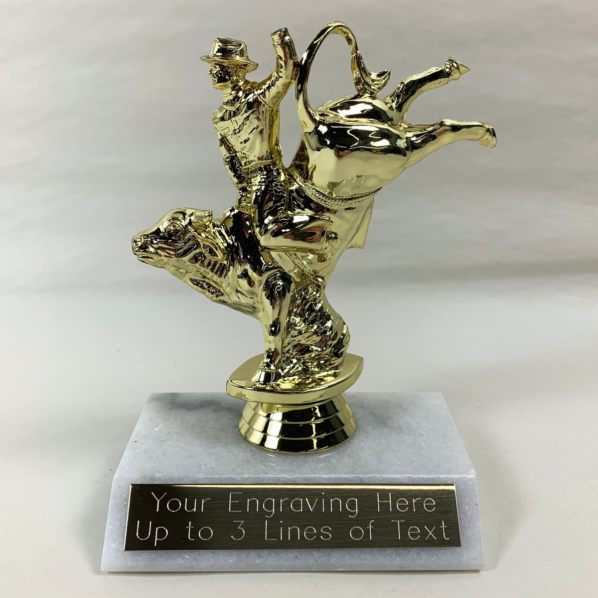 Bull with Rider Trophy | Athletic Awards