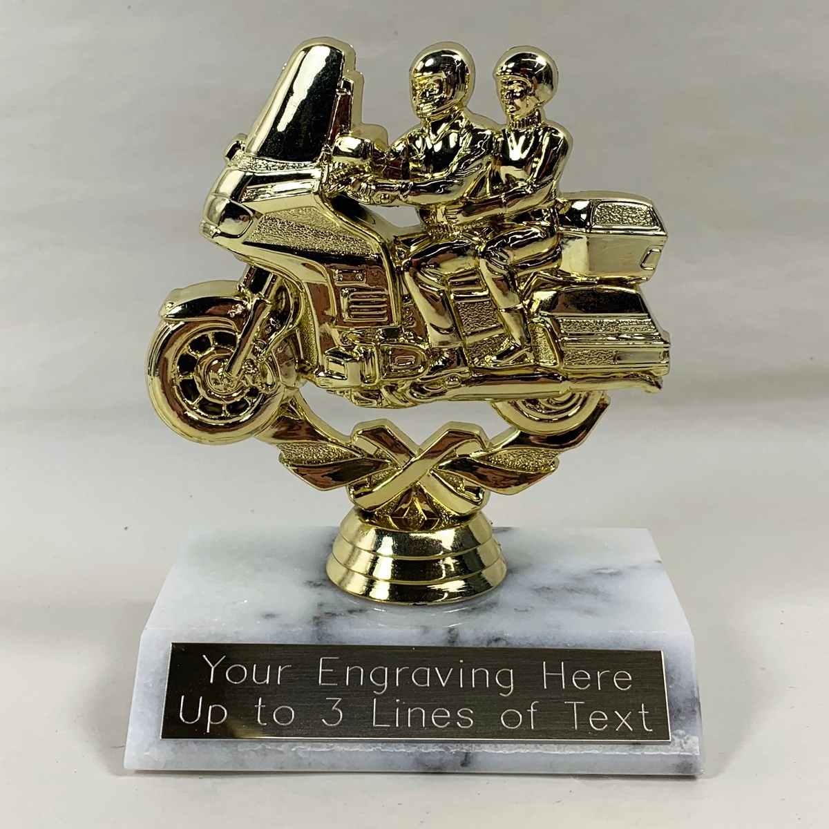 Touring Bike Motorcycle Wreath Trophy by Athletic Awards