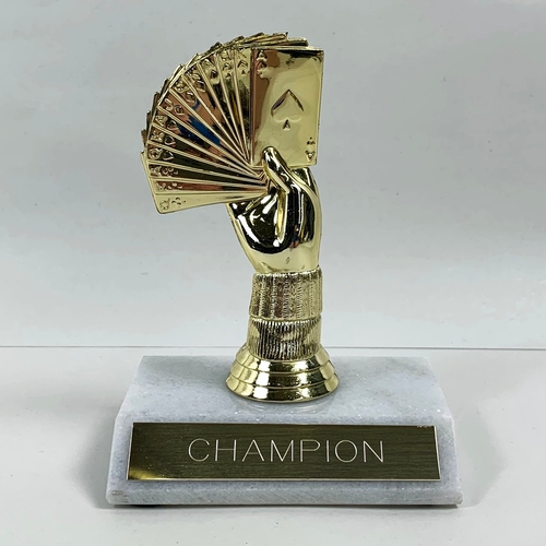 Bridge Hand Trophy by Athletic Awards