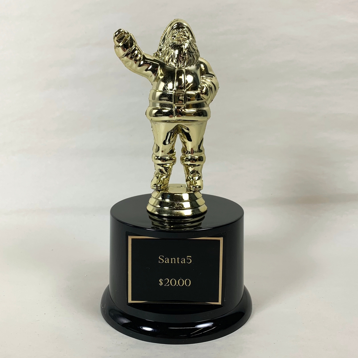 Santa Trophy on Round Base | Athletic Awards