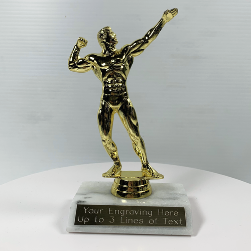 Male Body Builder Trophy by Athletic Awards
