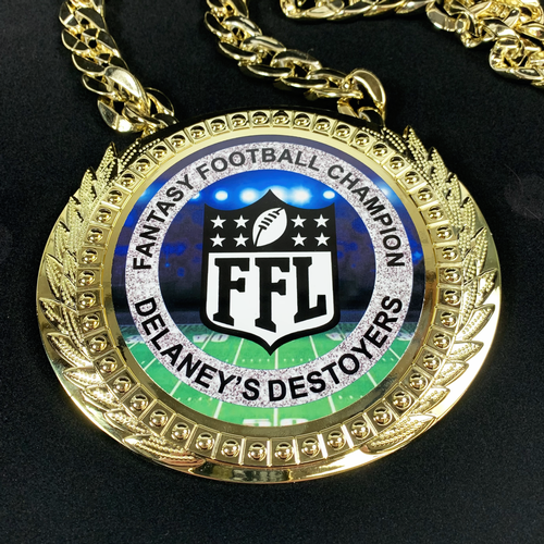 Fantasy Football Champ Chain Medal by Athletic Awards