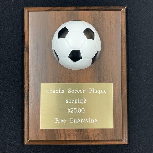 Soccer Coach's Plaque | Athletic Awards