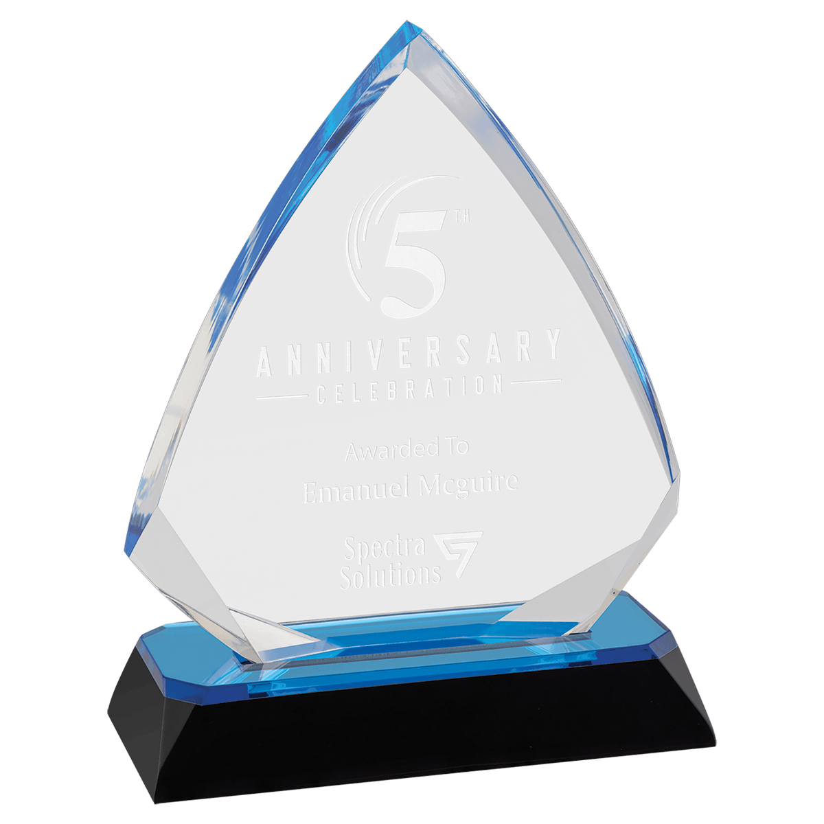 Arrow Diamond Corner Base Impress Acrylic | Athletic Awards